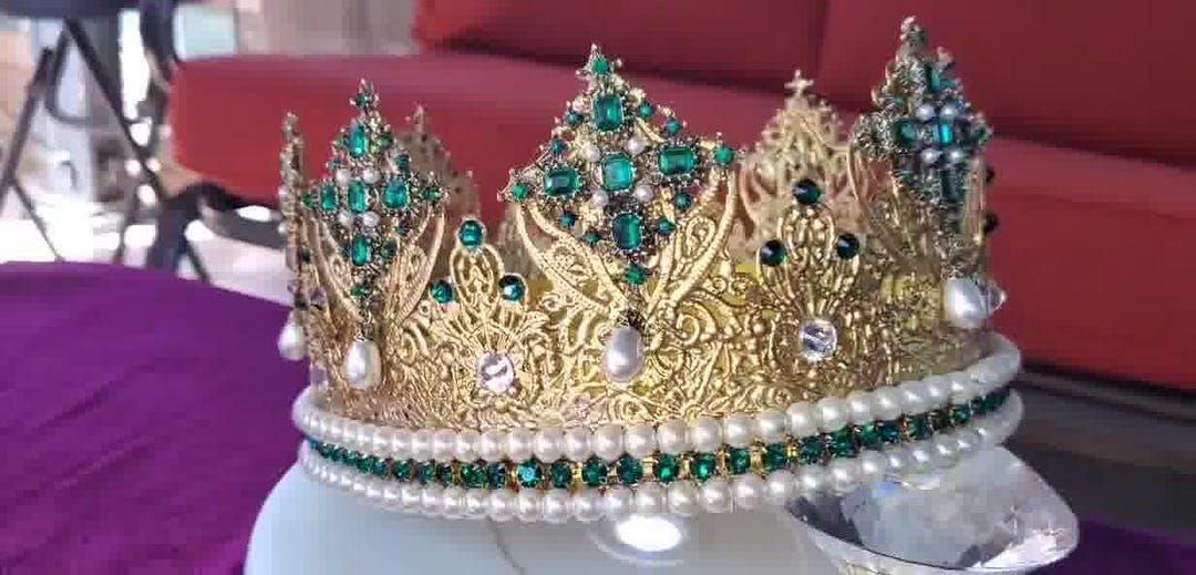 Crown of Venezia, King Crown, Male Crown, Men's Crown, Crowns, Gold ...