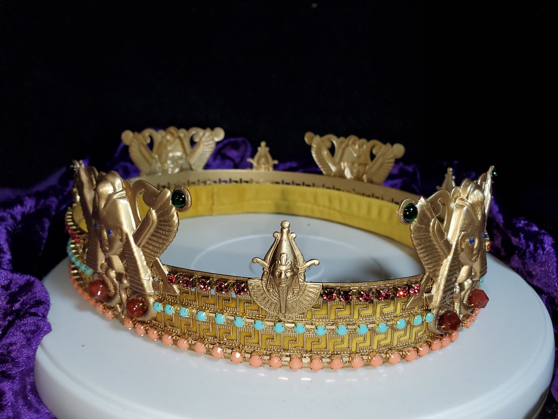 Crown of Ahman Ra, Egyptian, Custom Crown, Party Crown, Mens Crown ...