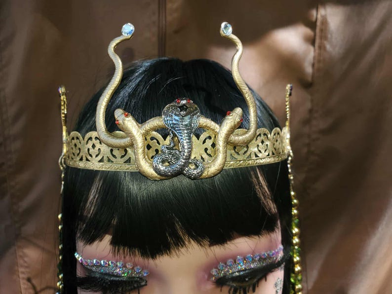 Egyptian Queen - Golden Crown, Cobra Crown - Etsy
