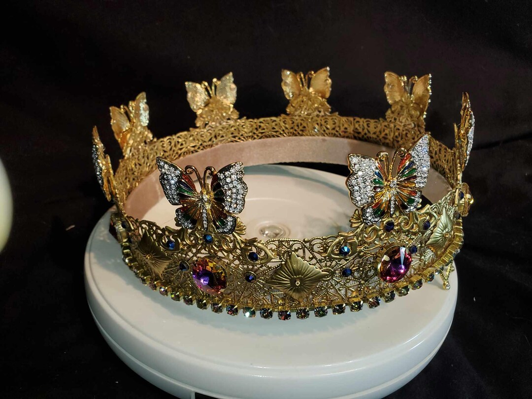 Fantasy Crown, King Crown, Male Crown, Men's Crown, Crowns, Gold ...