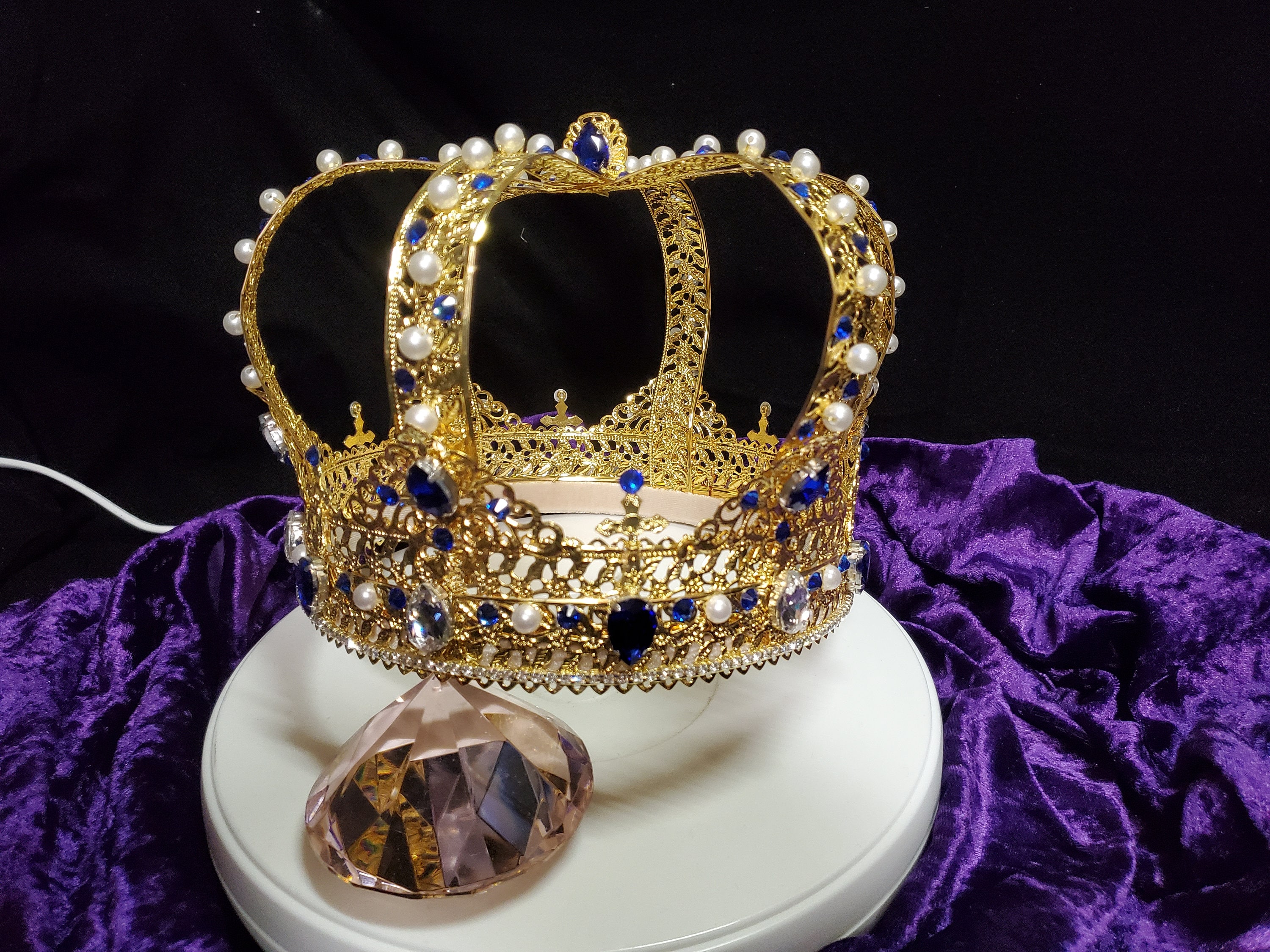 Imperial Crown. King Crown, Male Crown, Men's Crown, Crowns, Gold ...