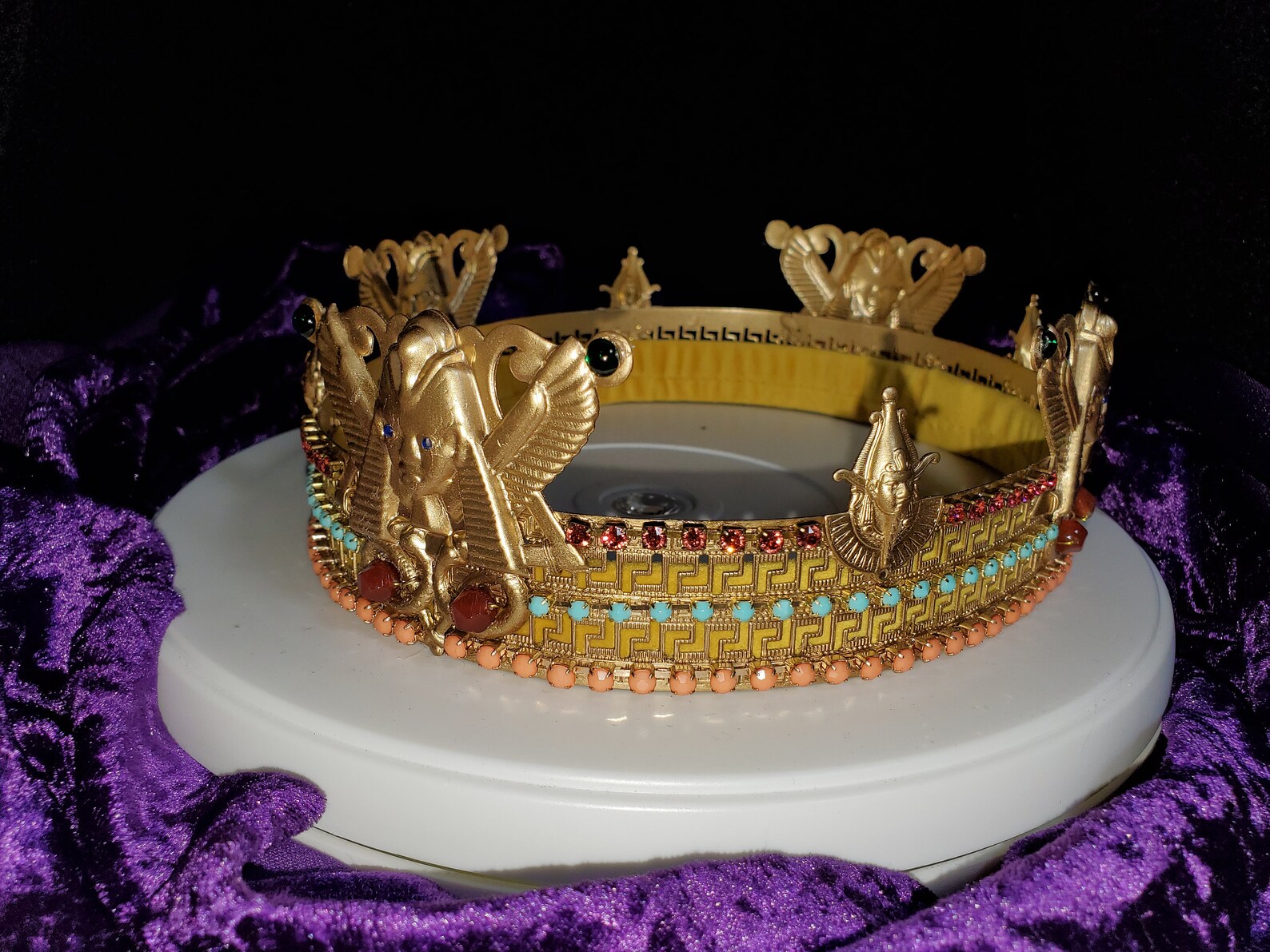 Crown of Ahman Ra, Egyptian, Custom Crown, Party Crown, Mens Crown ...