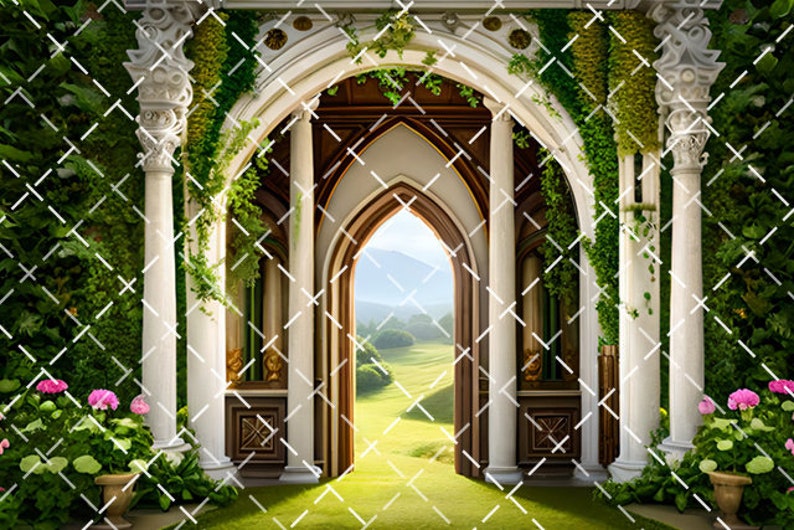 Bundle 12 Digital Backdrops Fantasy Castle Fairy Tale Digital ...
