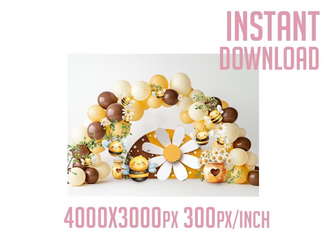Digital Backdrop - Honey Bee - Bee - Honeycomb - Cakesmash Photography ...