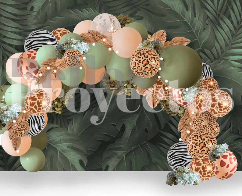 Safari Jeep Jungle Animals Jungle Digital Background Digital Backdrop ...