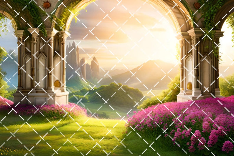 Bundle 12 Digital Backdrops Fantasy Castle Fairy Tale Digital ...
