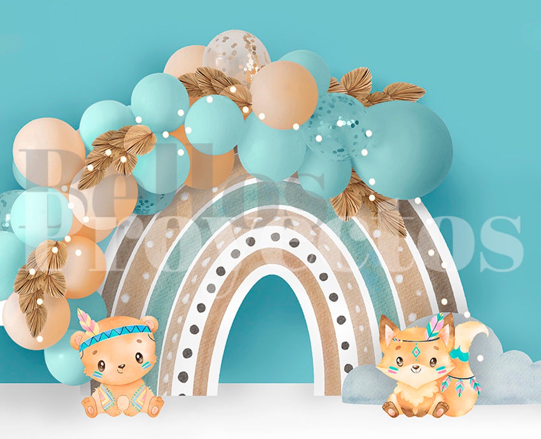 Boho Rainbow Digital Background Digital Backdrop Studio Backdrops ...