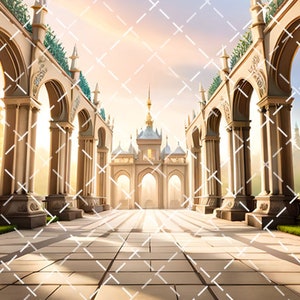 Bundle 12 Digital Backdrops Fantasy Castle Fairy Tale Digital ...