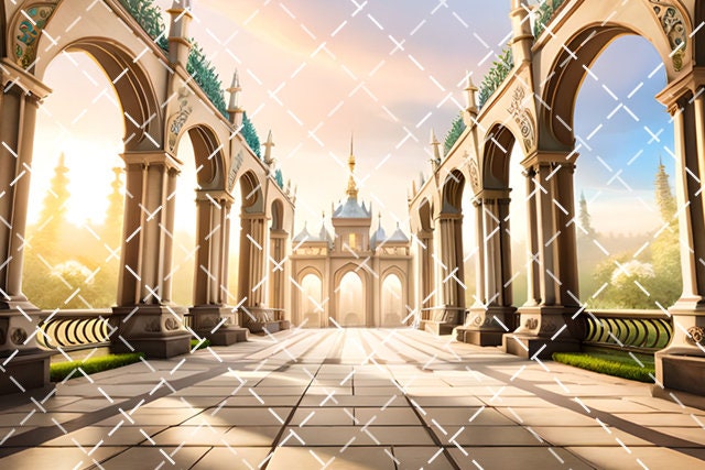 Bundle 12 Digital Backdrops Fantasy Castle Fairy Tale Digital ...