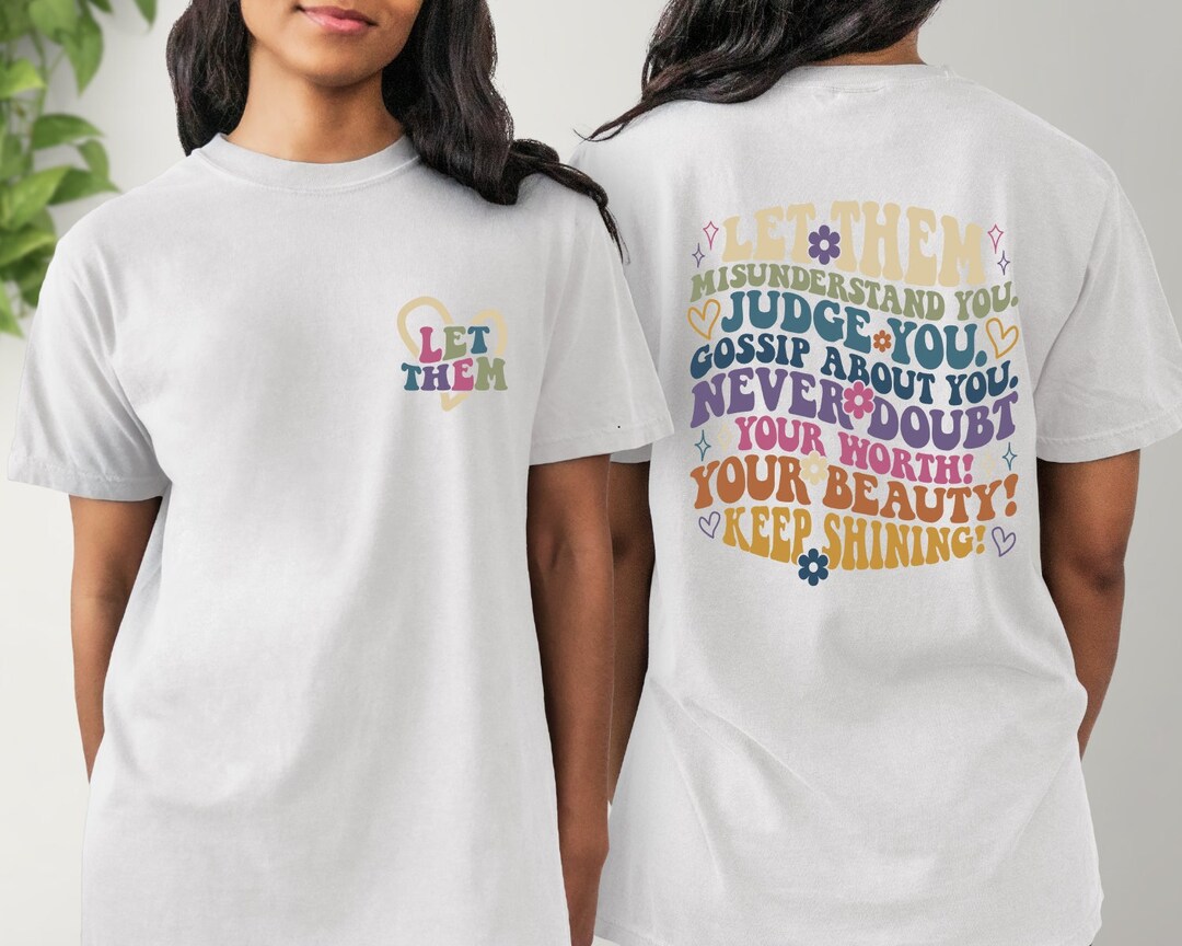 Let Them Shirt/ Front and Back Let Them - Etsy