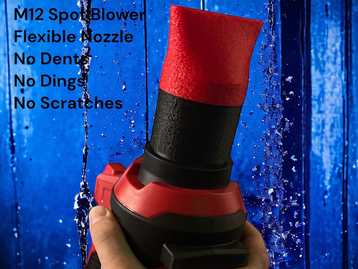 Milwaukee M12 Spot Blower Nozzle, Flexible TPU Car Detailing - Etsy