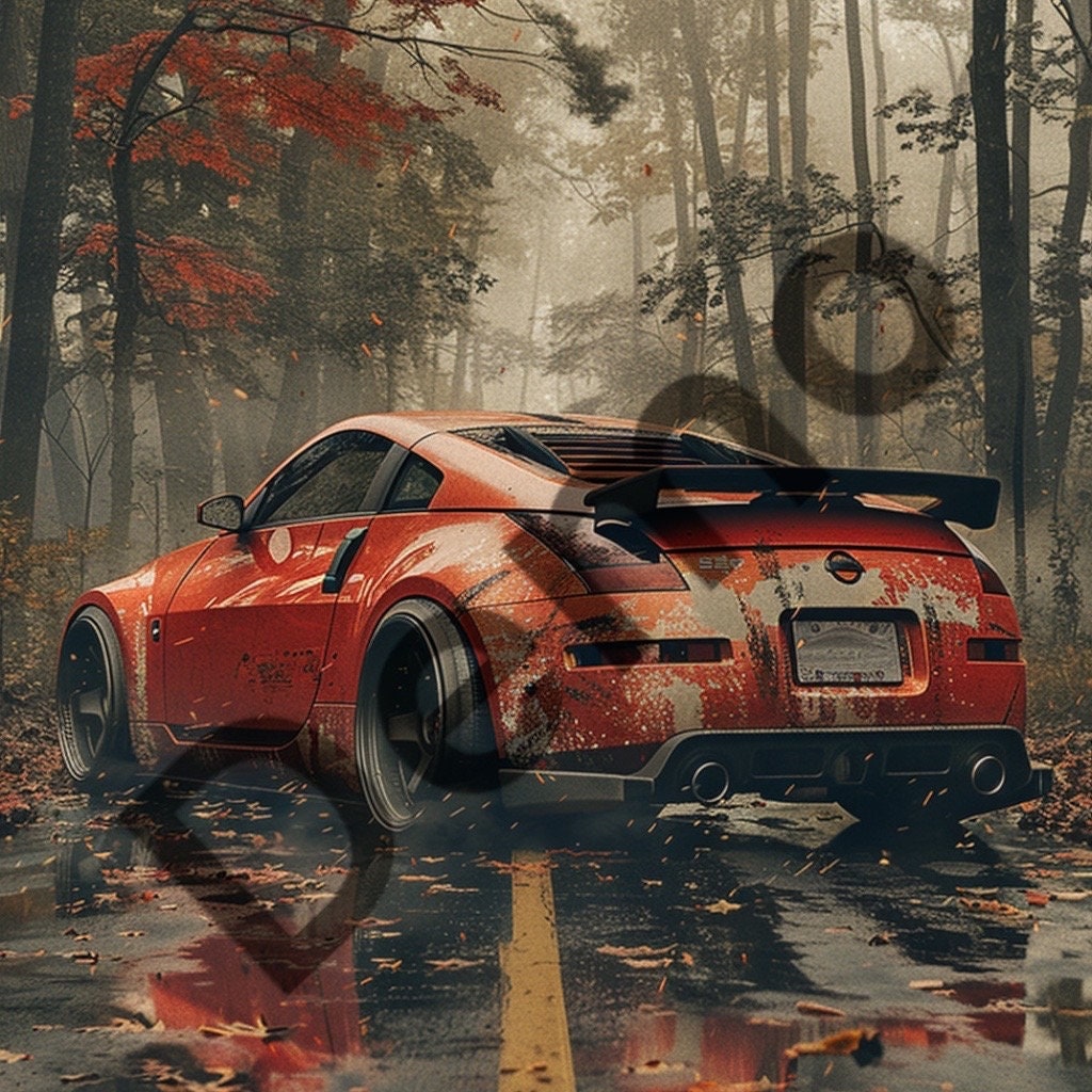 Digital Image 350z Cartoon Art - Etsy