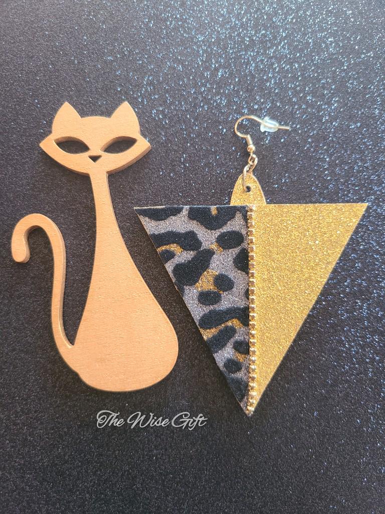 Beautiful, Bold, & Fierce Hand Painted/handcrafted Wood Earrings ...