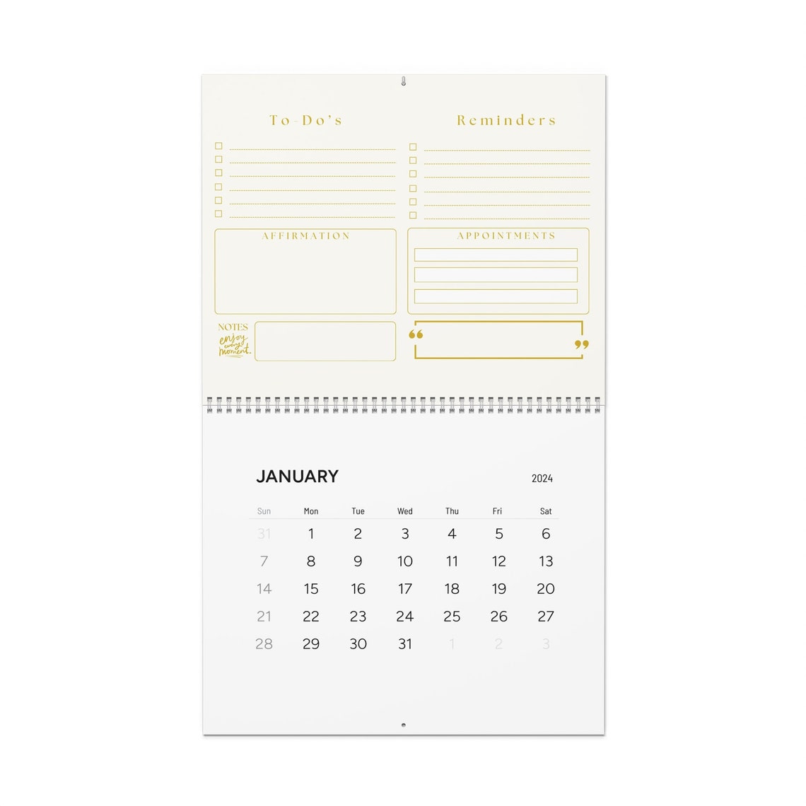 Minimalist 2024 Calendar, 2024 Planner, 2024 Calendar, 2024 Simple ...