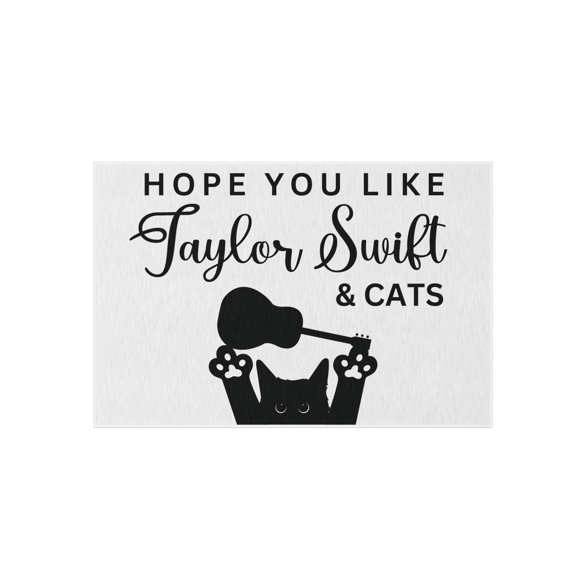 Hope You Like Taylor And Cats Doormat, The Eras Tour Taylor Doormat ...