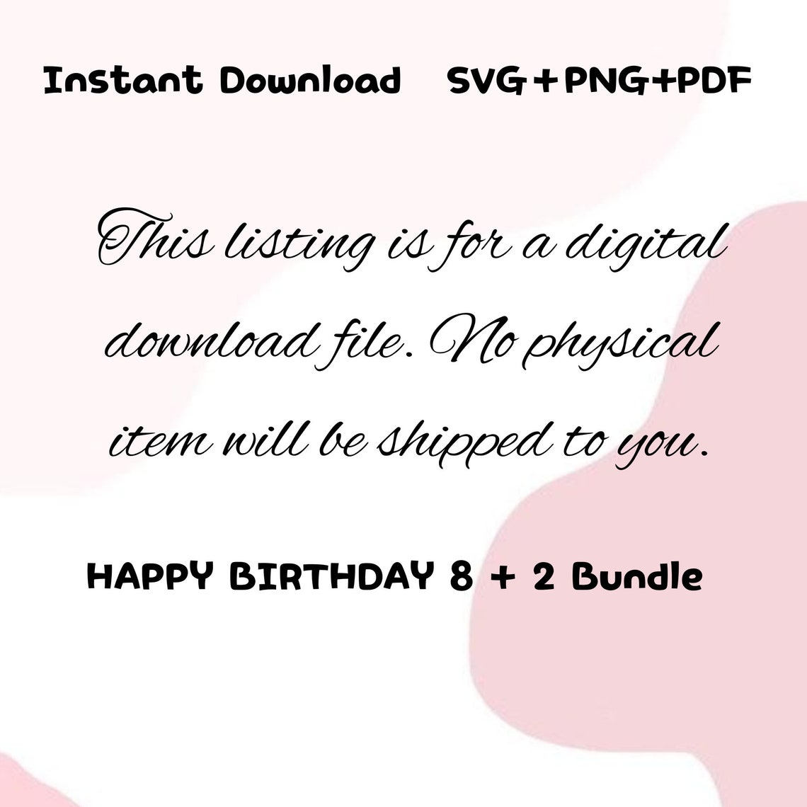 Happy Birthday Bundle Cake Topper SVG, Cake Topper Laser Cut, Bundle ...