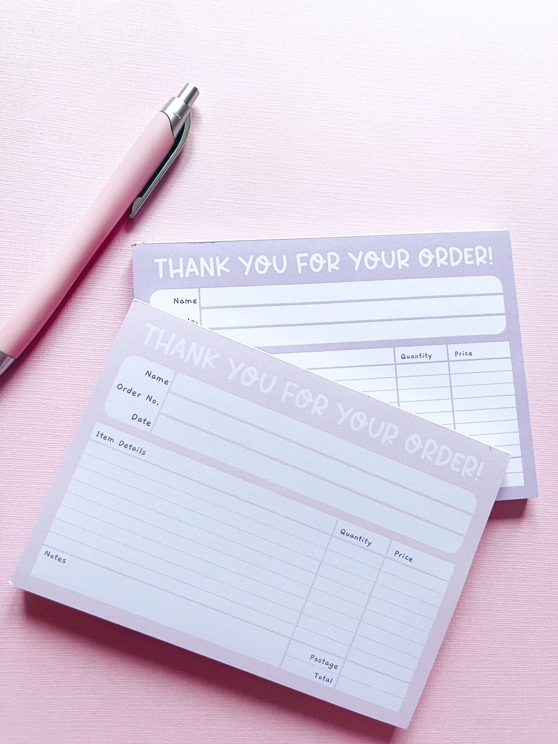 Small Business Invoice Notepad A6 Tear-off Notepad Small - Etsy