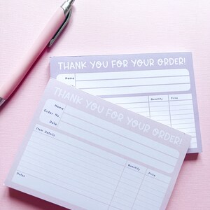 Small Business Invoice Notepad, A6 Tear-off Notepad, Small Business ...