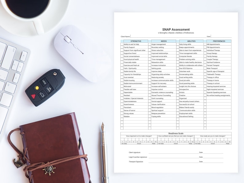 Strengths, Needs, Abilities, Preferences Assessment Template Fillable ...