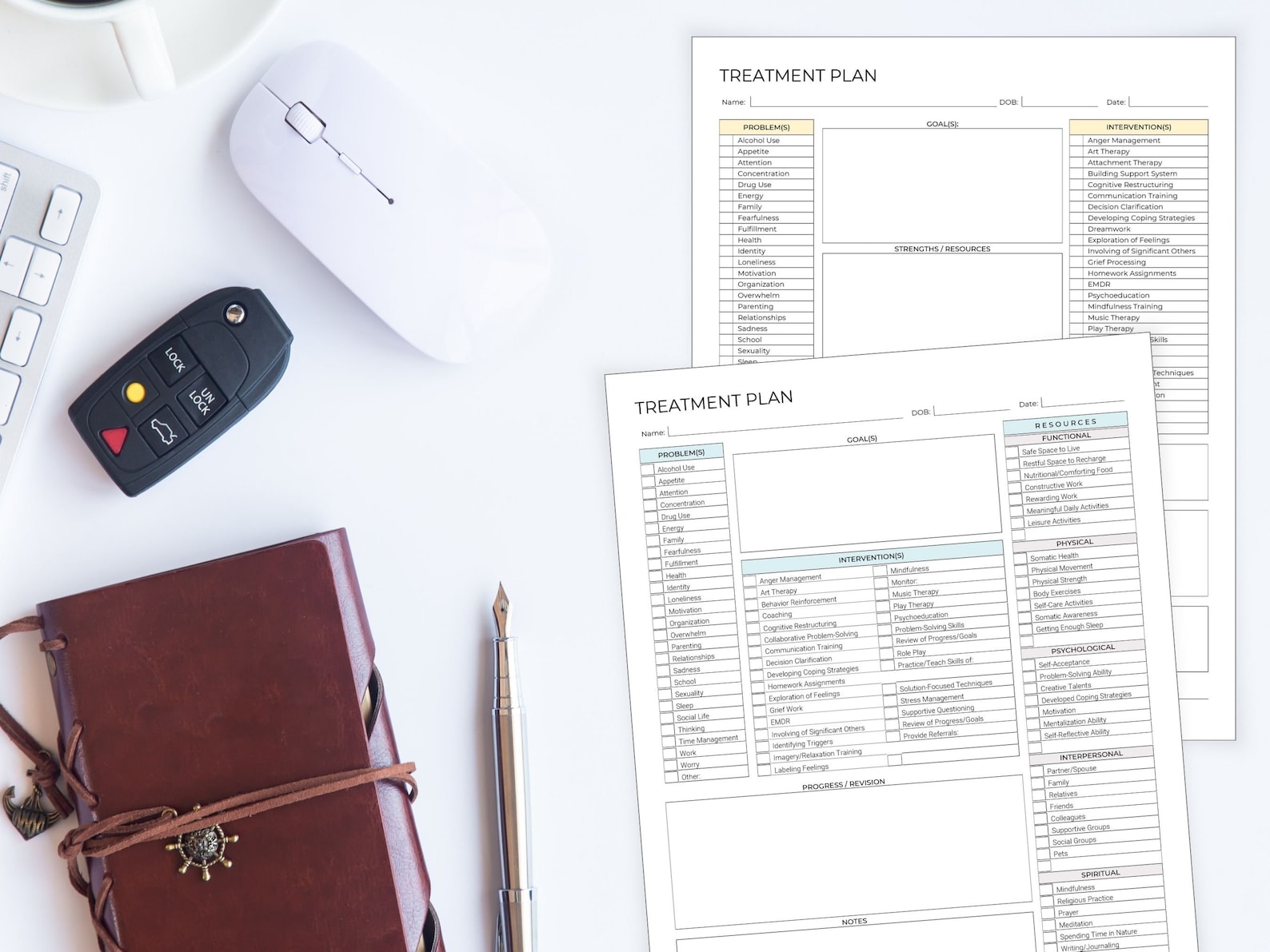 Psychotherapy Treatment Plan Editable Word Template, Counseling Plan ...