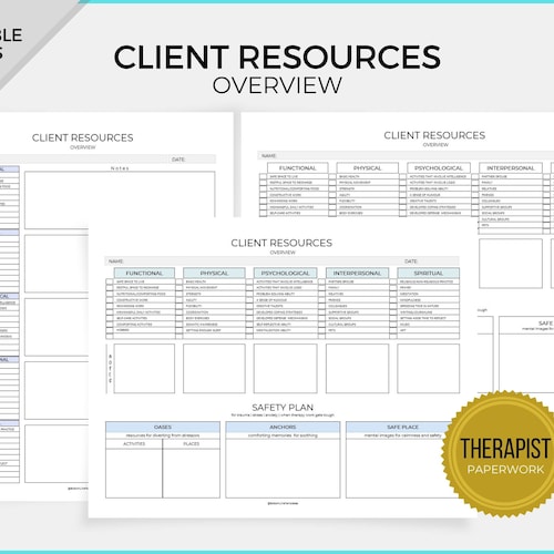 Client Resources Overview Printable Strength-based Approach - Etsy