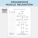 Progressive Muscle Relaxation Template, CBT Techniques Printable ...