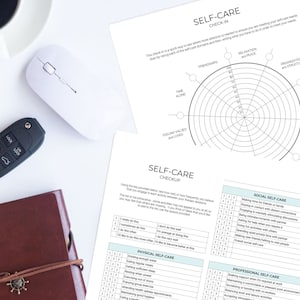 Self-care Checkup Template Editable, Self-care Check-in Printable ...
