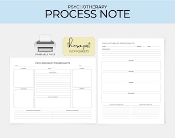 Psychotherapy Process Note Cheat Sheet, Counseling Note, Therapy Tool ...