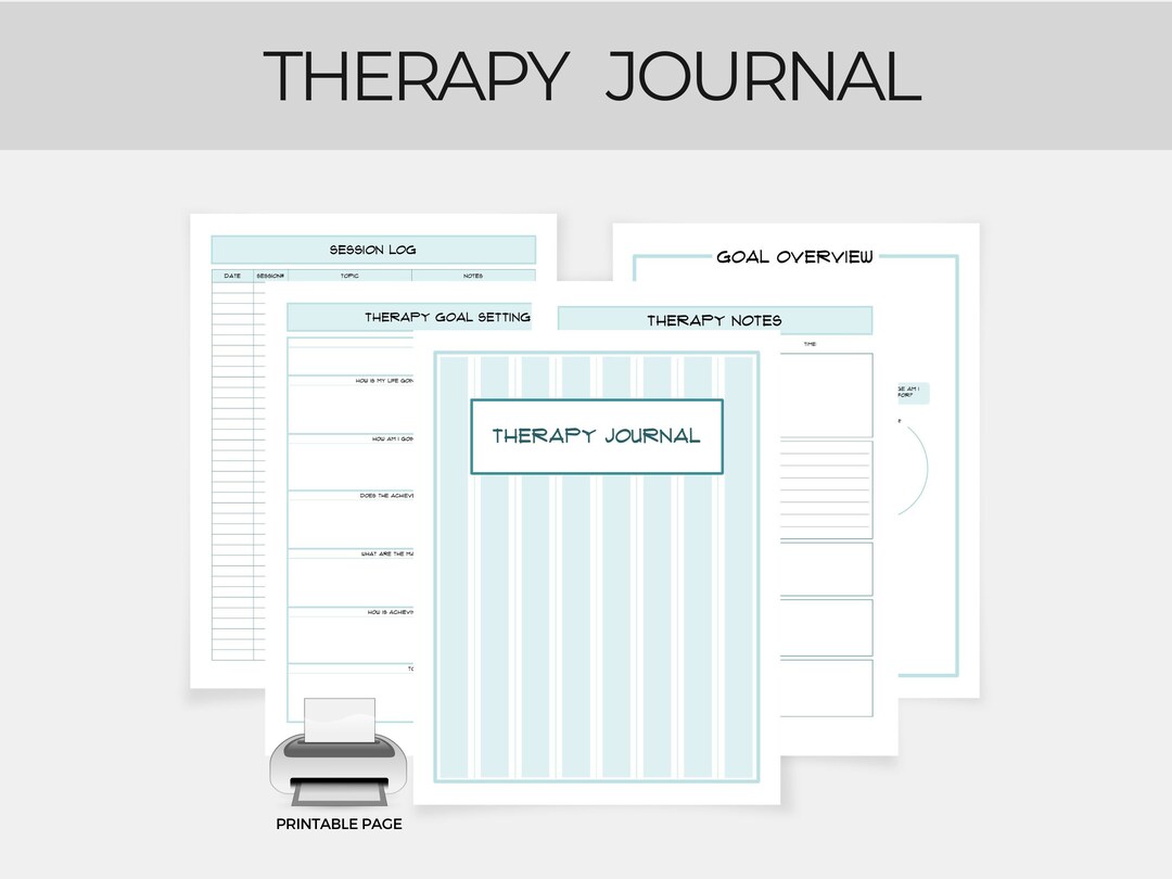 Therapy Journal, Session Notes, Self Development - Etsy