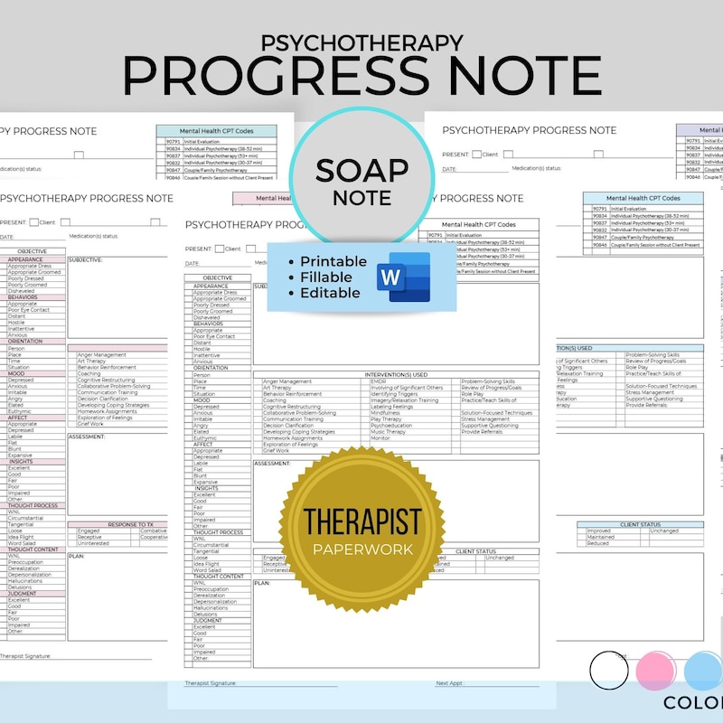 Case Notes Template - Etsy