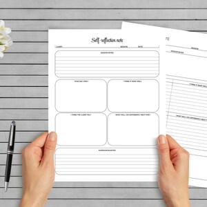 Self-reflection Note, Therapist Paperwork, Psychotherapy Notes ...