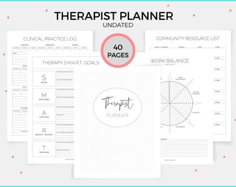 Therapist Planner - Etsy