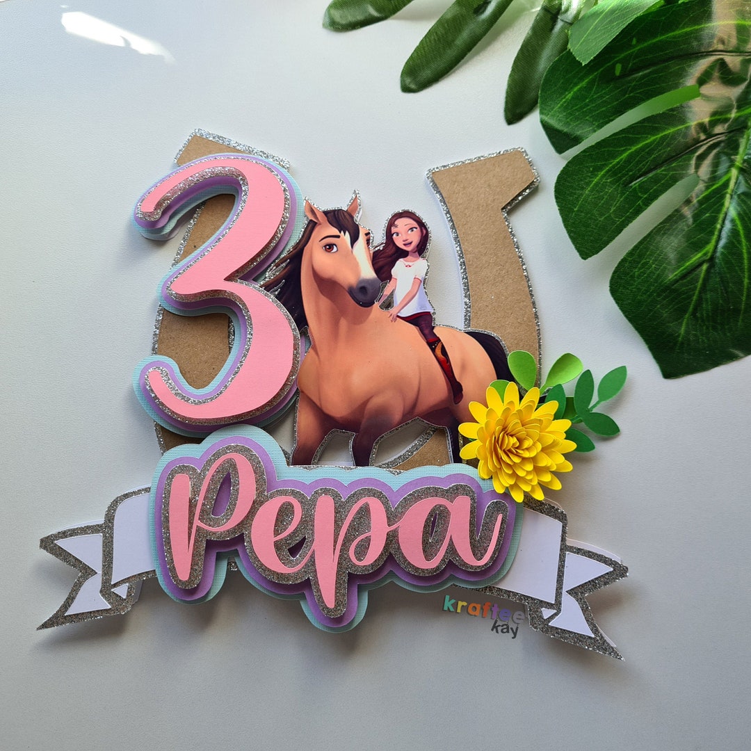 Custom Spirit Cake Topper, Birthday Cake Topper, Personalize Age and ...