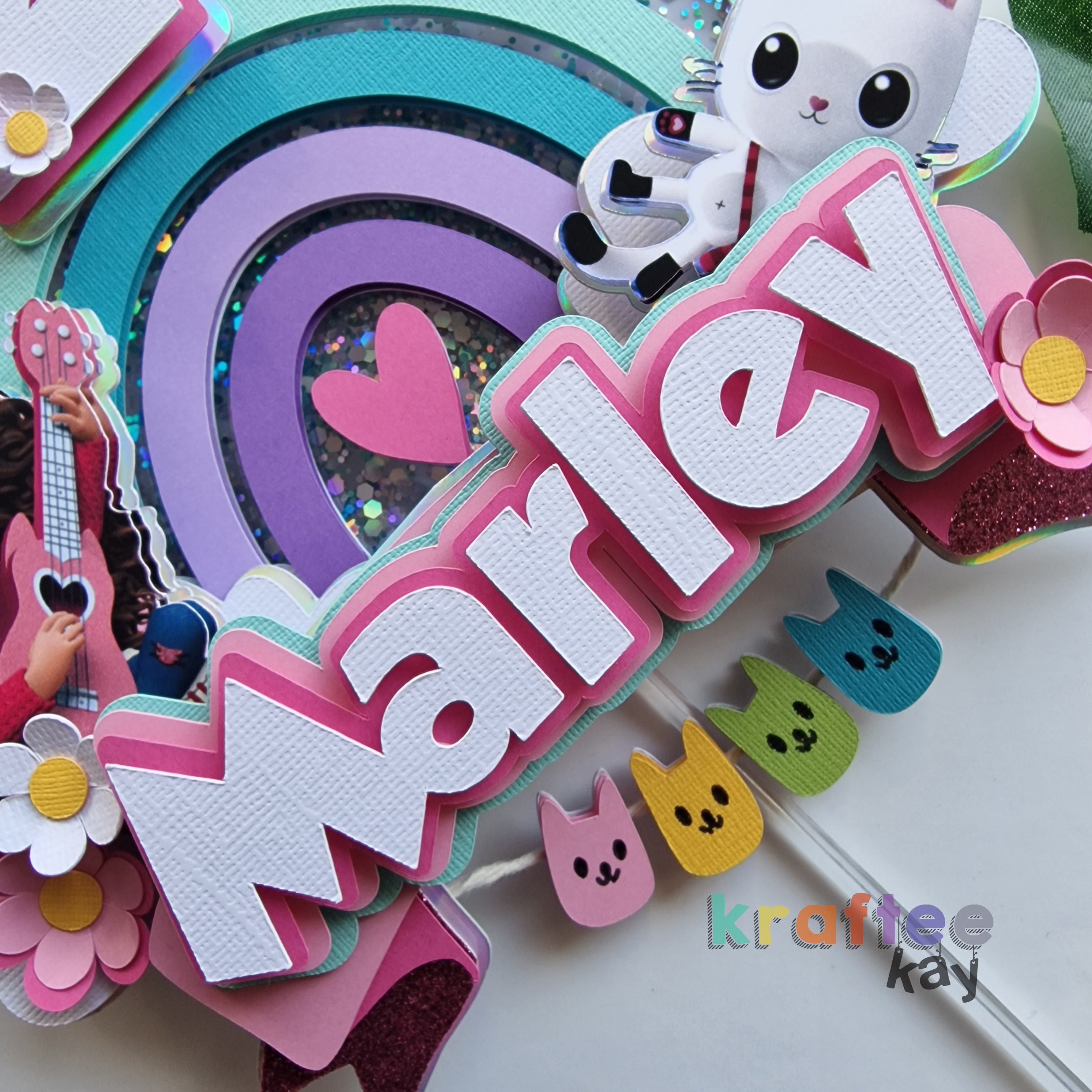 Custom Gabby's Dollhouse Cake Topper Birthday Cake - Etsy Australia