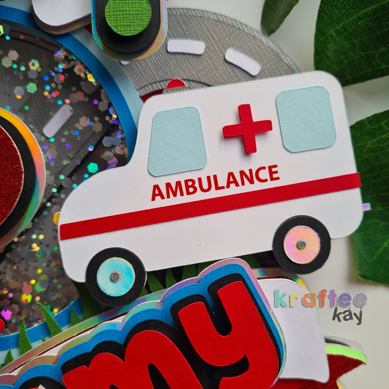 Custom Emergency Vehicle Cake Topper Birthday Cake Topper - Etsy UK