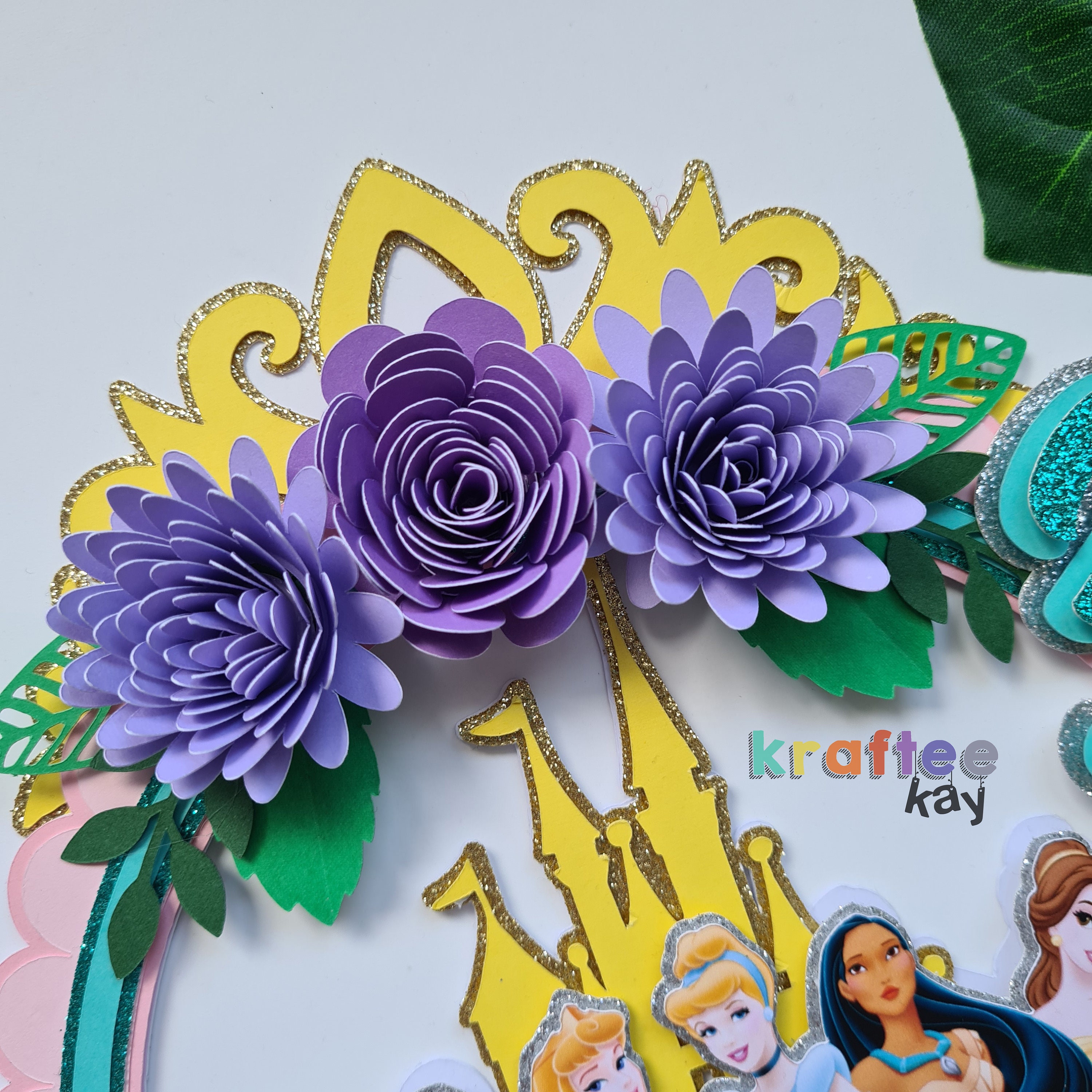 Custom Princess Cake Topper Birthday Cake Topper Personalize - Etsy