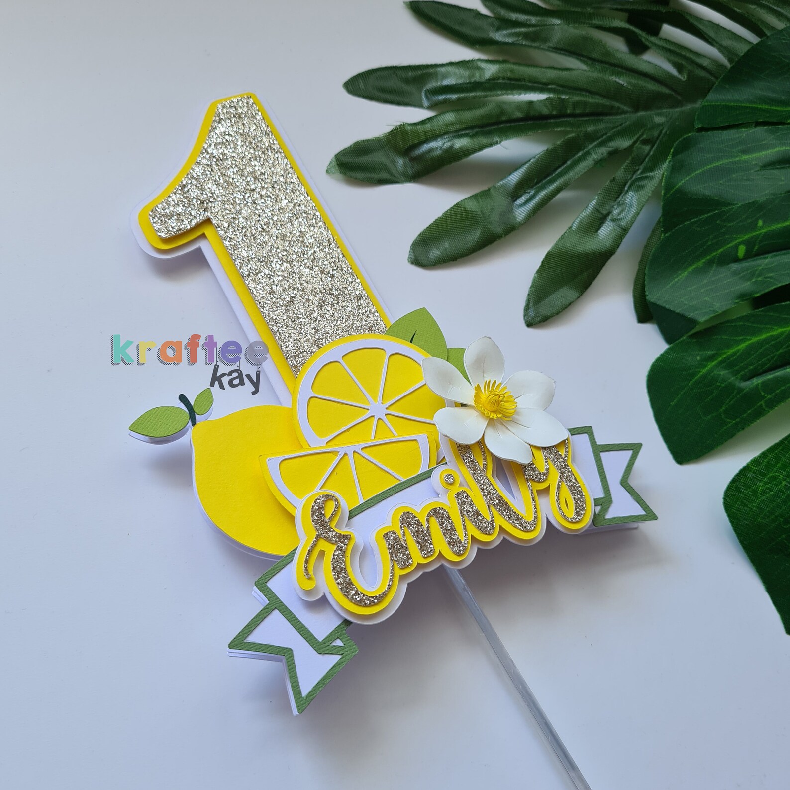 Custom Lemon Cake Topper First Birthday Cake Topper - Etsy