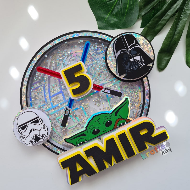 Custom Star Wars Cake Topper Birthday Cake Topper - Etsy