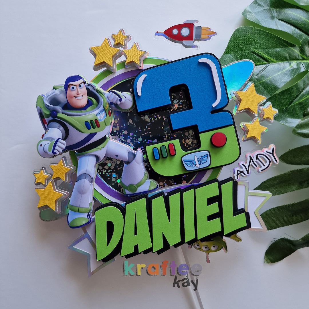Topper de pastel de Toy Story personalizado, topper de pastel de ...