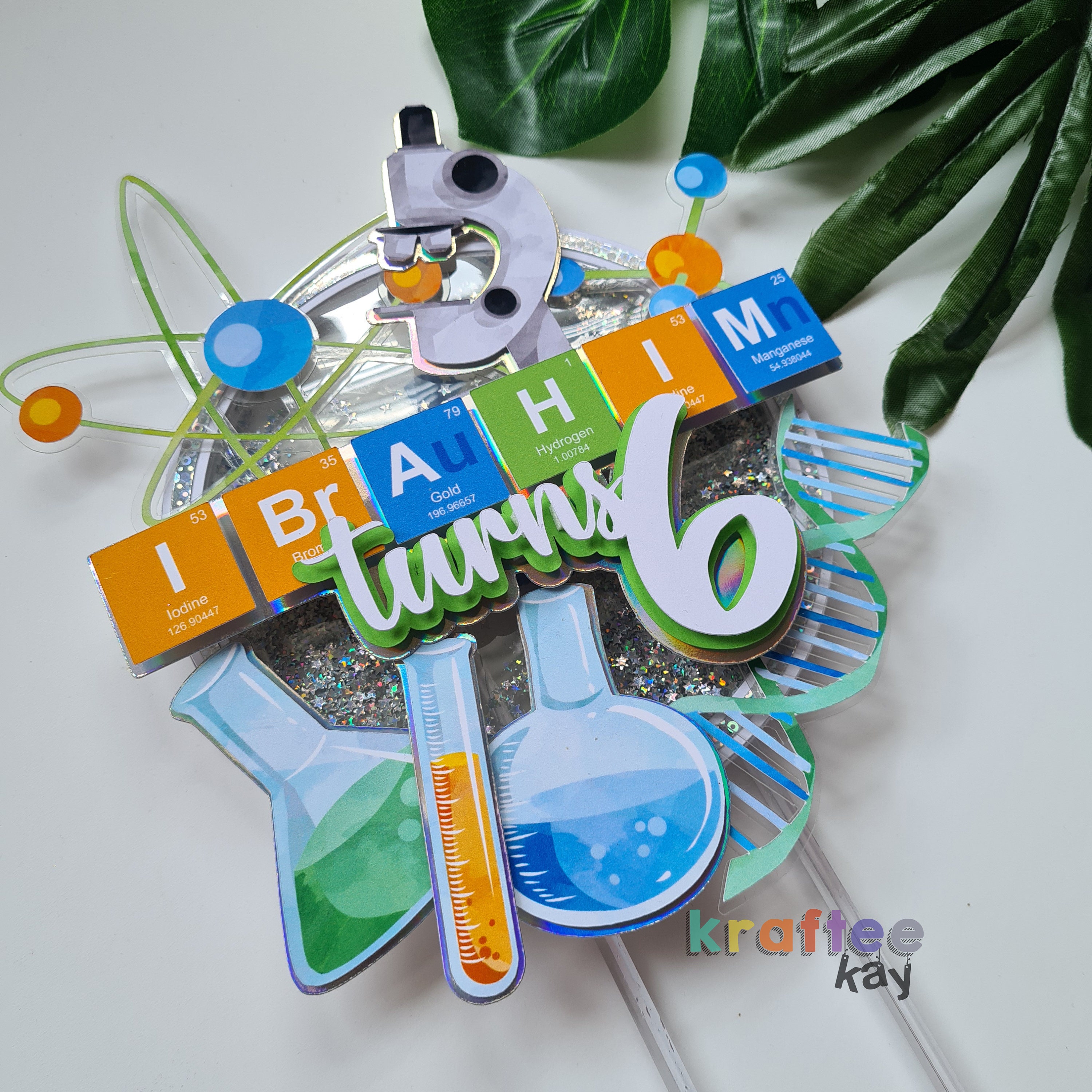 Custom Science Cake Topper Birthday Cake Topper Personalize - Etsy UK