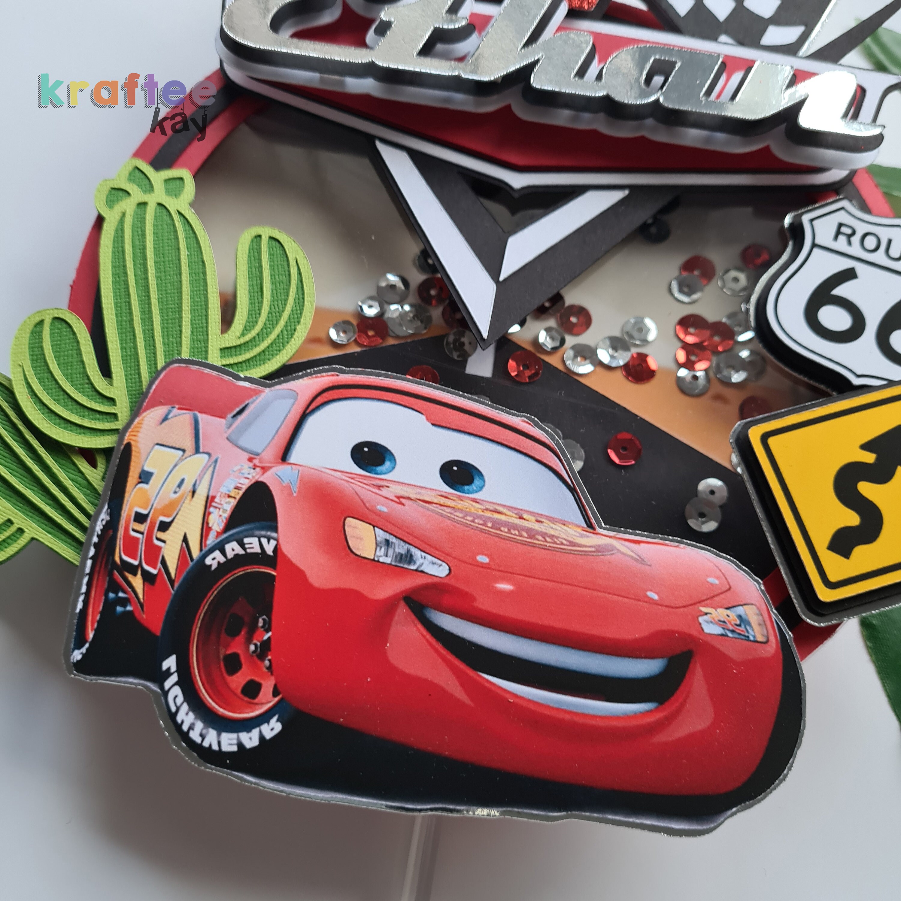 Custom Cars Cake Topper, Birthday Cake Topper, Personalize Age and Name ...