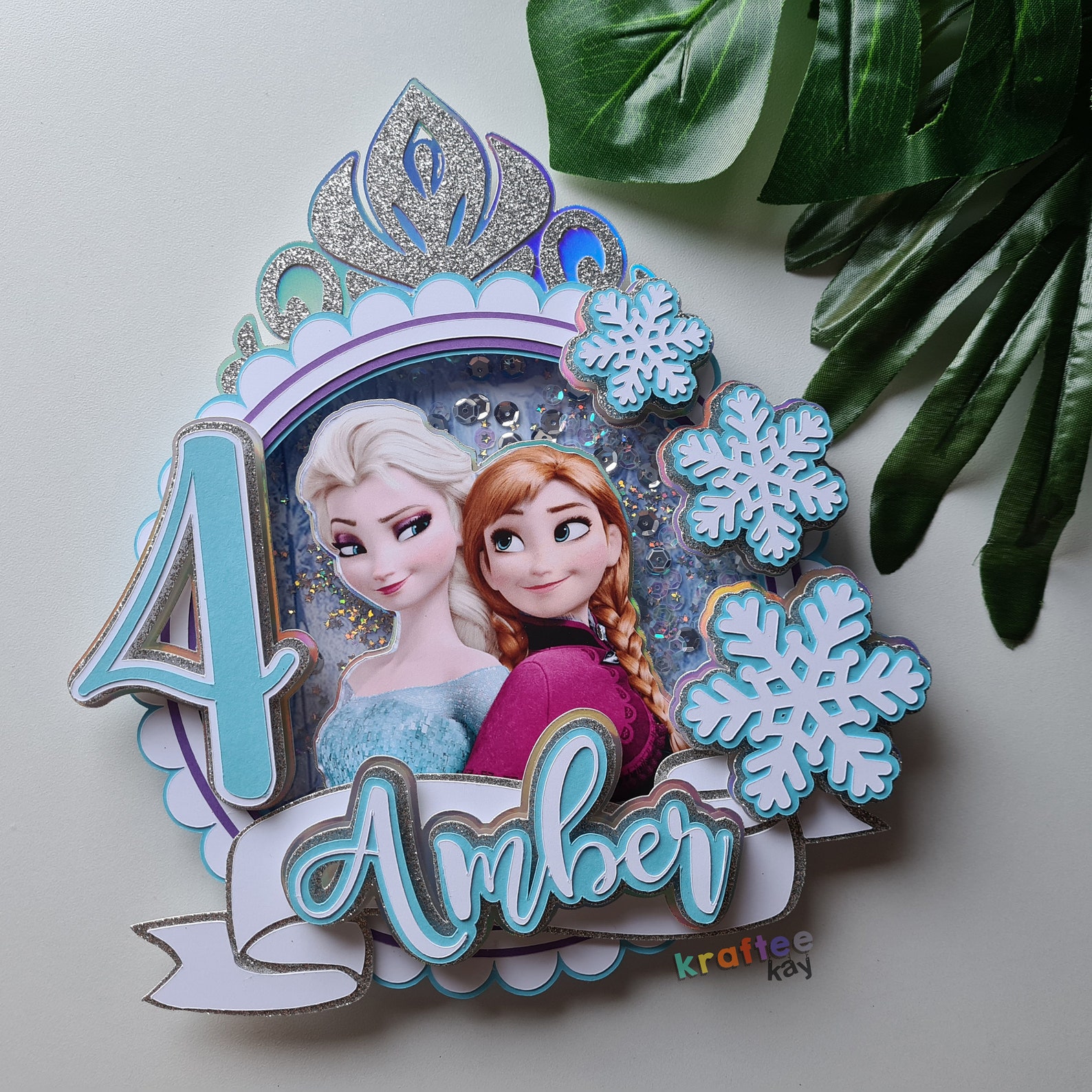 Custom Frozen Cake Topper Birthday Cake Topper Personalize - Etsy UK