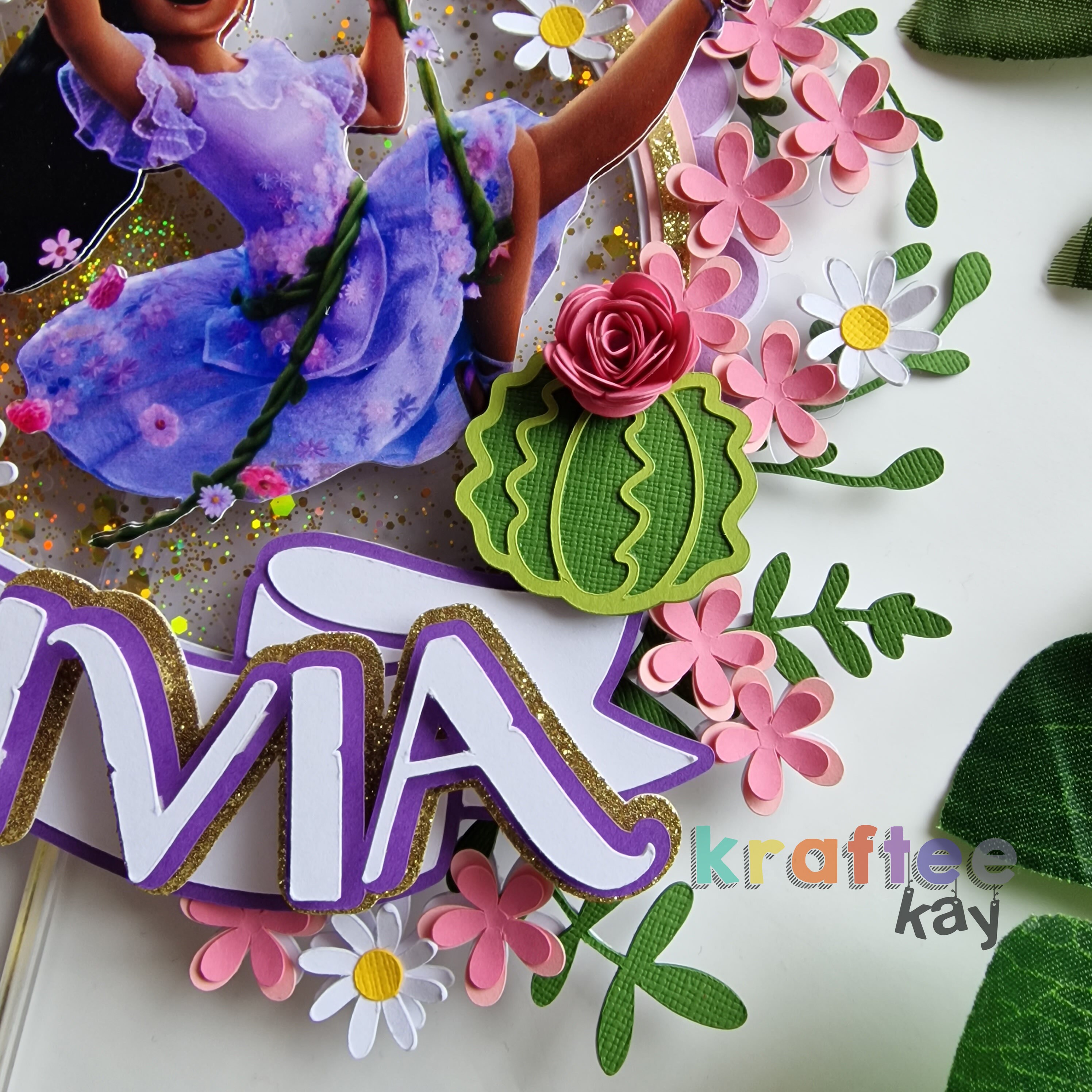 Custom Encanto Cake Topper, Birthday Cake Topper, Personalize Age and ...
