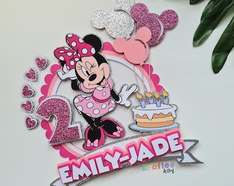 Minnie Mouse Topper - Etsy UK