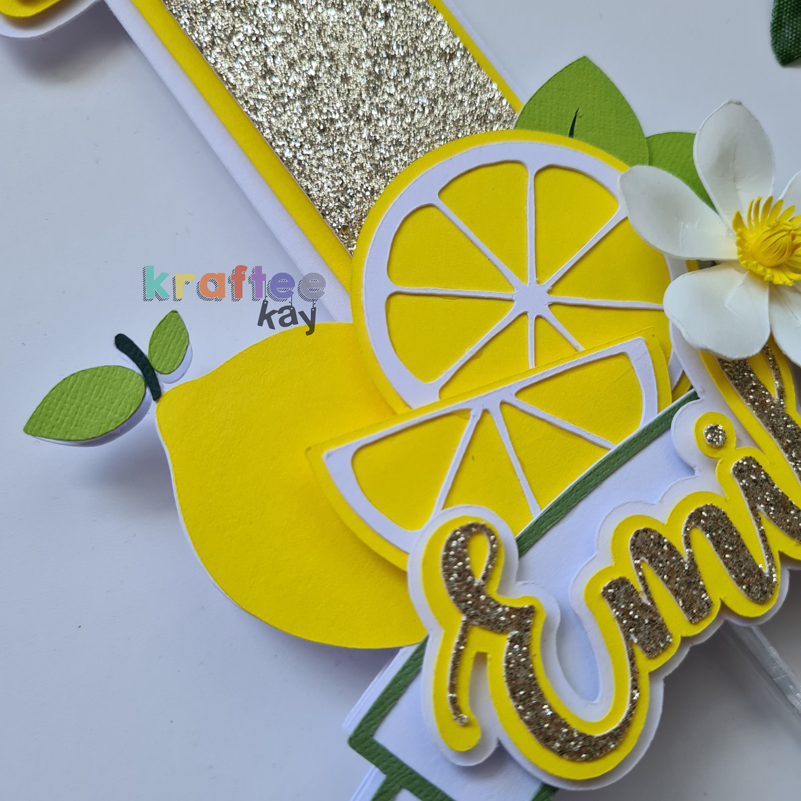 Custom Lemon Cake Topper First Birthday Cake Topper - Etsy