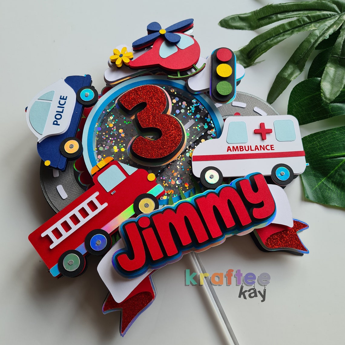 Custom Emergency Vehicle Cake Topper Birthday Cake Topper - Etsy UK