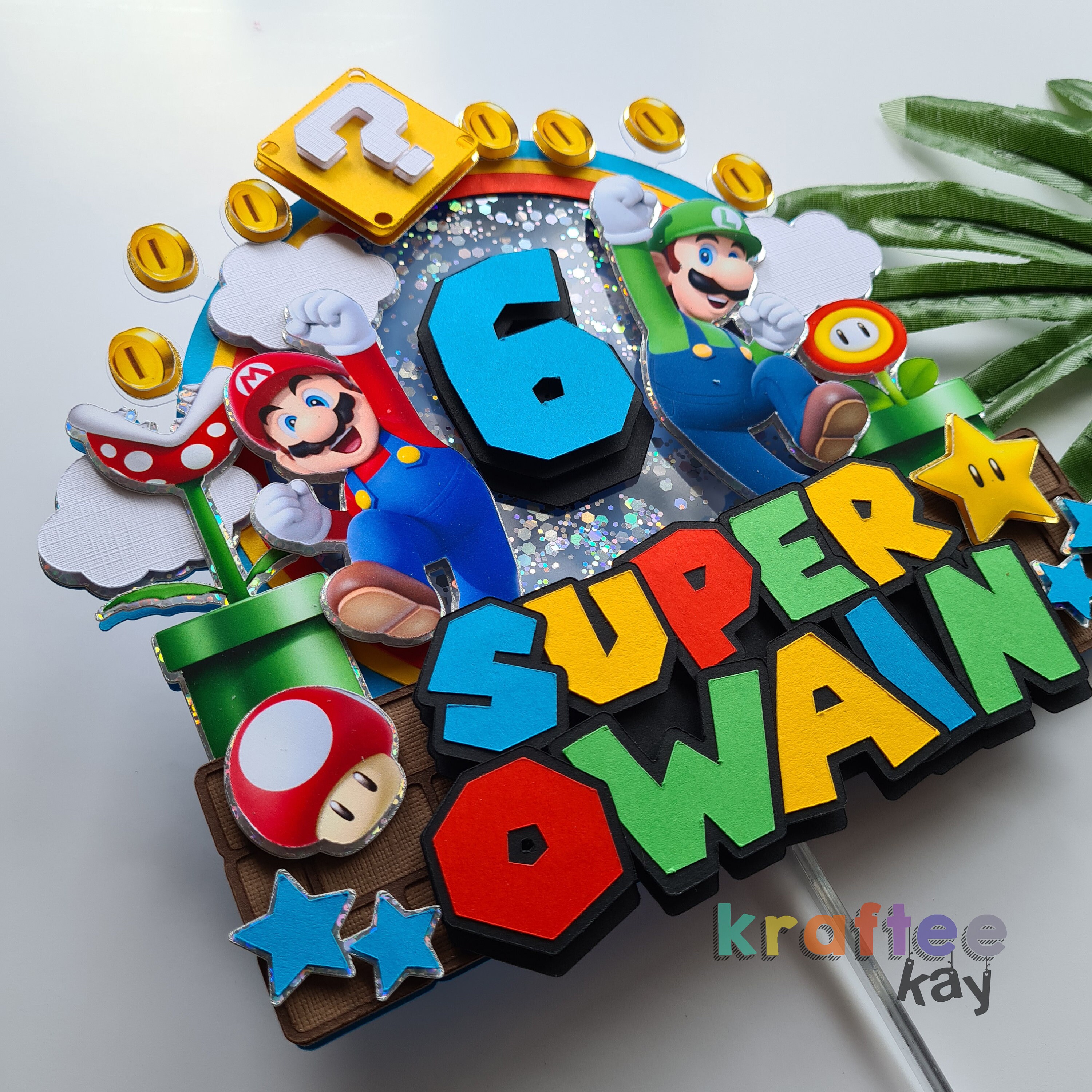 Custom Super Mario Cake Topper Birthday Cake Topper - Etsy UK