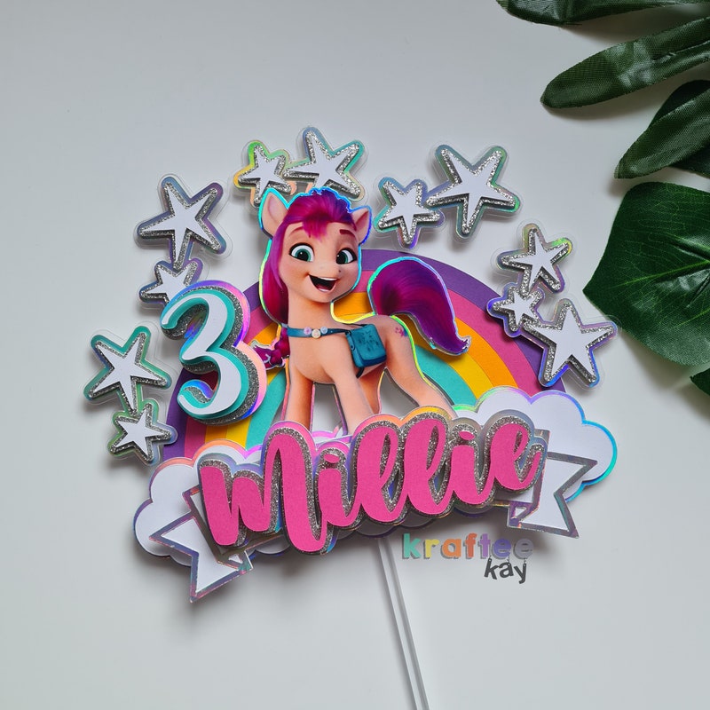 My Little Pony Cake Topper - Etsy
