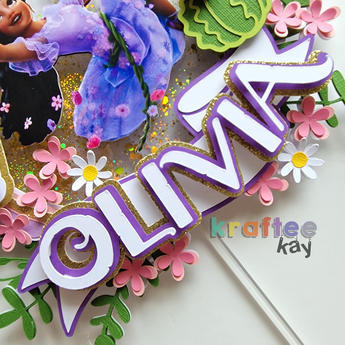 Custom Encanto Cake Topper, Birthday Cake Topper, Personalize Age and ...