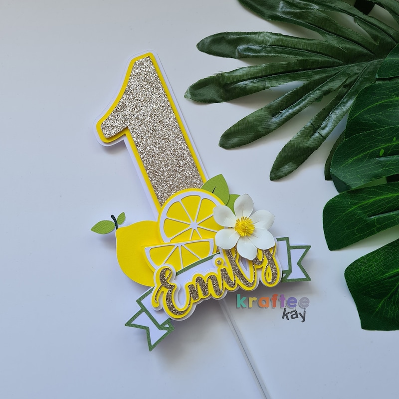 Lemon Cake Topper - Etsy